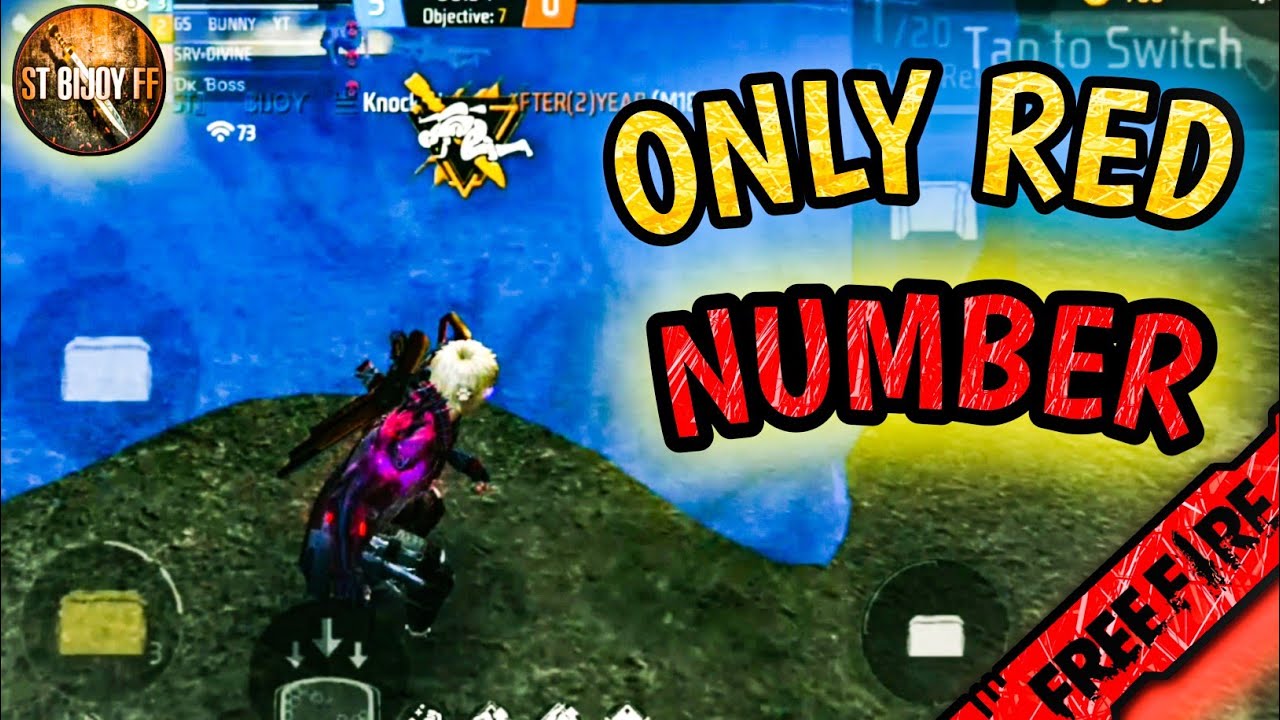impossible gameplay on free fire🔥/only red number /st bijoy ff garena ...