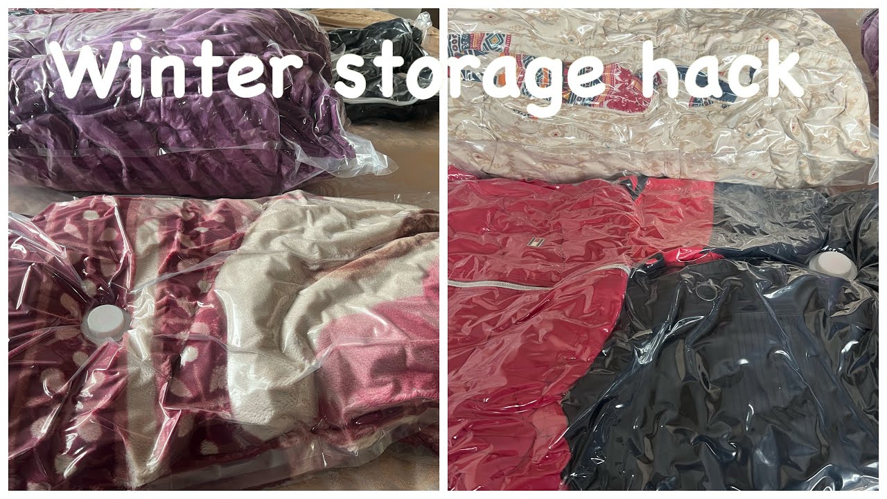 Saving Winter Clothes | Less Space but Lots of Clothes |#storage |The ...