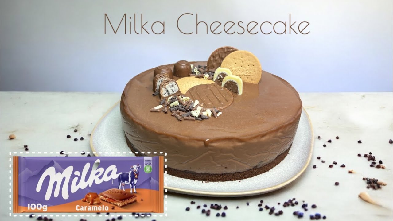 MILKA CHEESECAKE | sin horno!!🍫 - YouTube