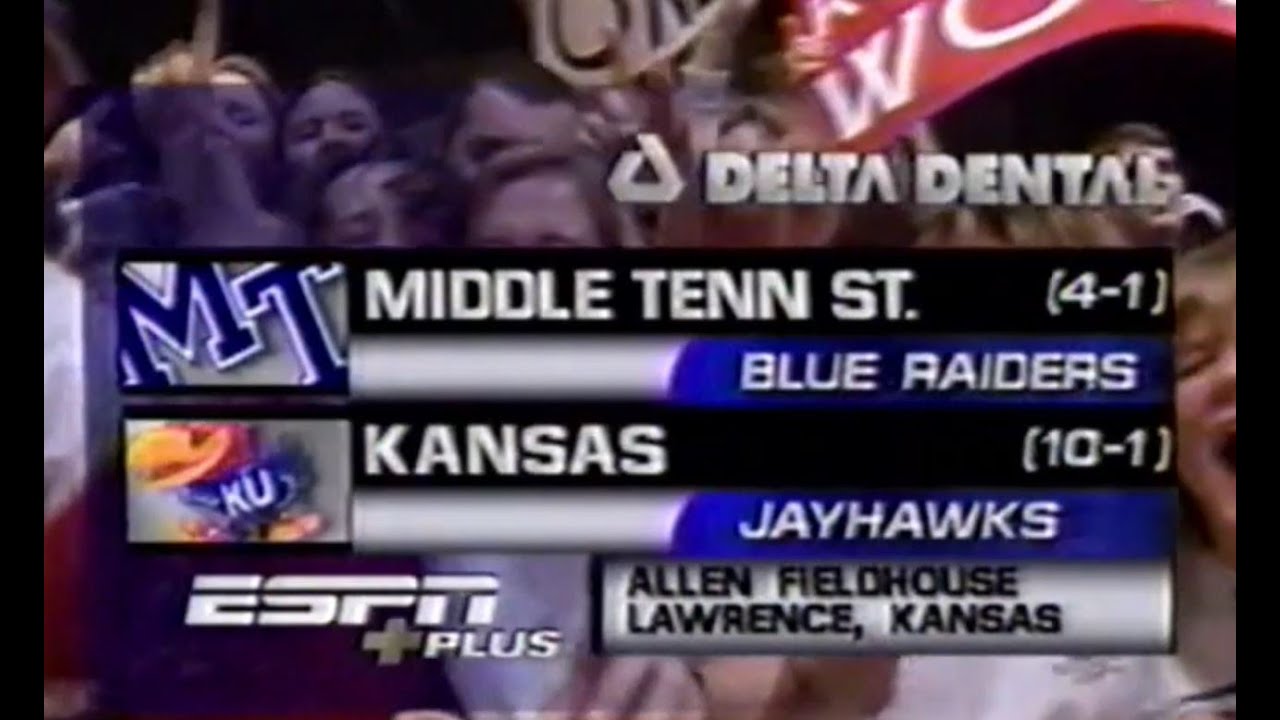 Kansas vs. Middle Tennessee State - December 13, 1997 - YouTube