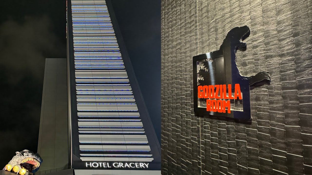 Godzilla Room at Hotel Gracery in Shinjuku Tokyo Japan - YouTube