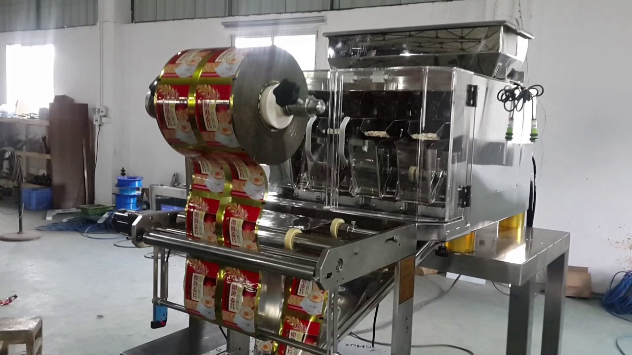 VFFS oat packing machine, automatic pouch packaging machinery - YouTube