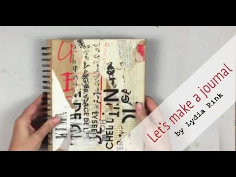 Lets make an art journal - create a journal, journal making - YouTube