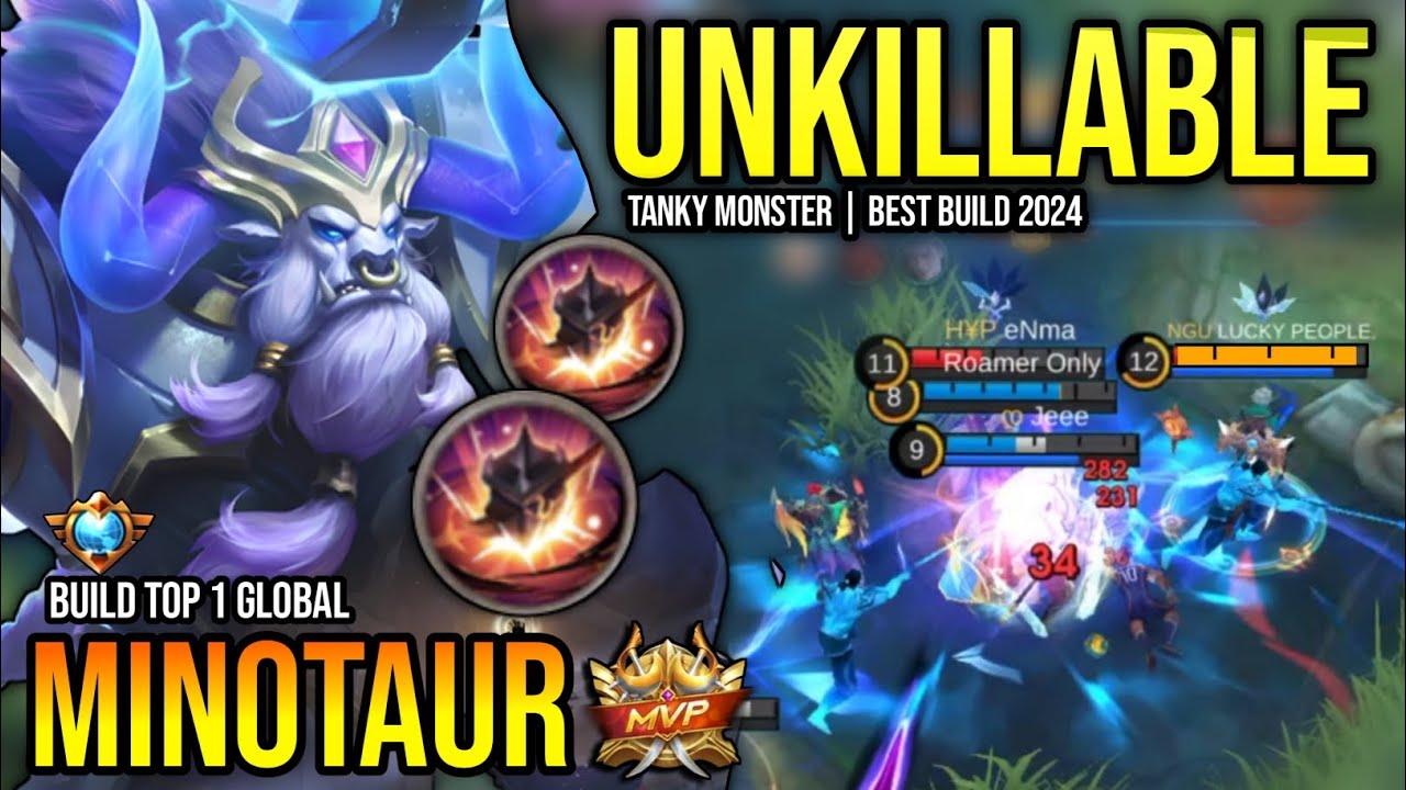 MINOTAUR BEST BUILD 2024 | BUILD TOP GLOBAL MINOTAUR GAMEPLAY | MOBILE ...