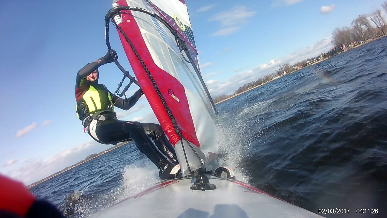 Fanatic Shark 130 North Sails Warp 8,6 - YouTube