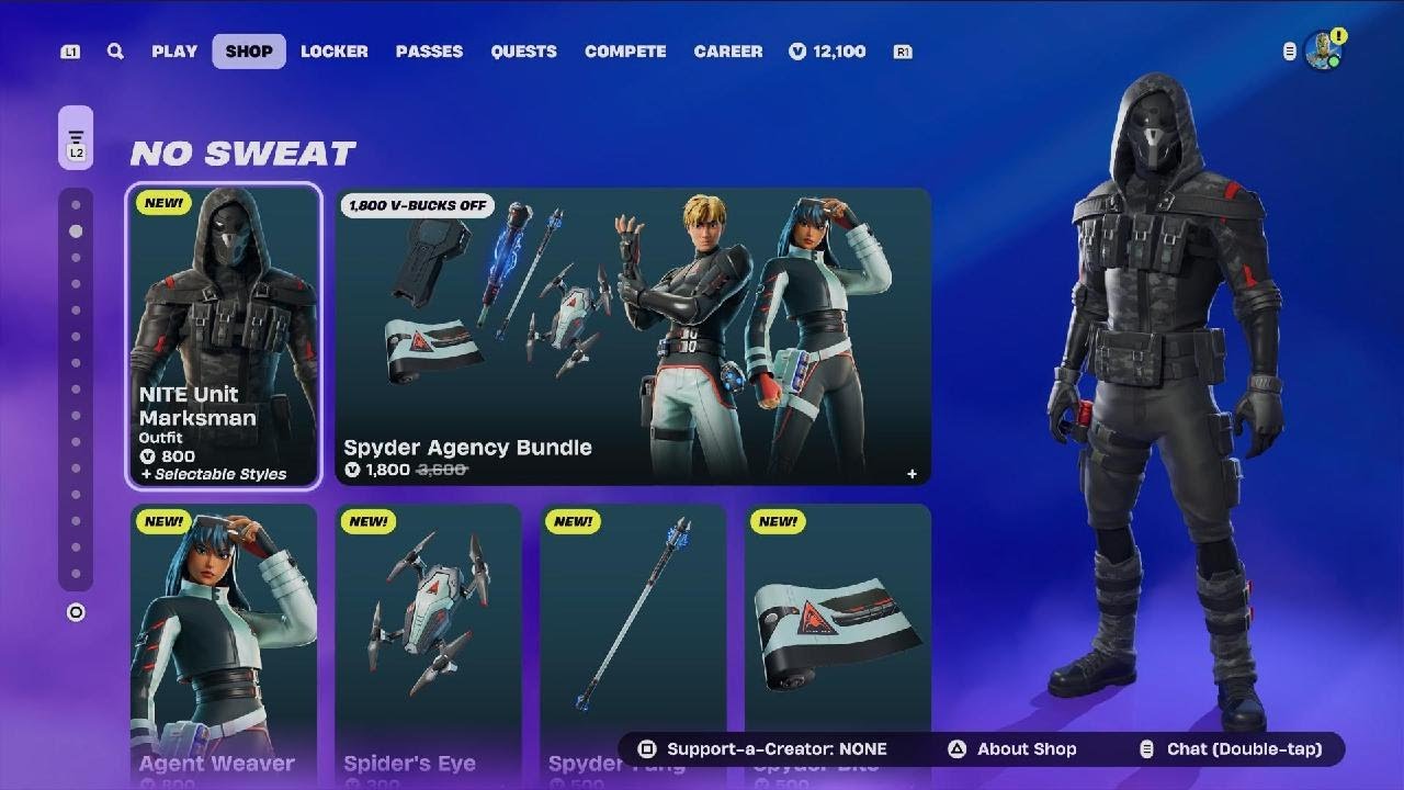 New NITE Unit Marksman Skin, Spyder Agency Bundle & More! Fortnite Item ...