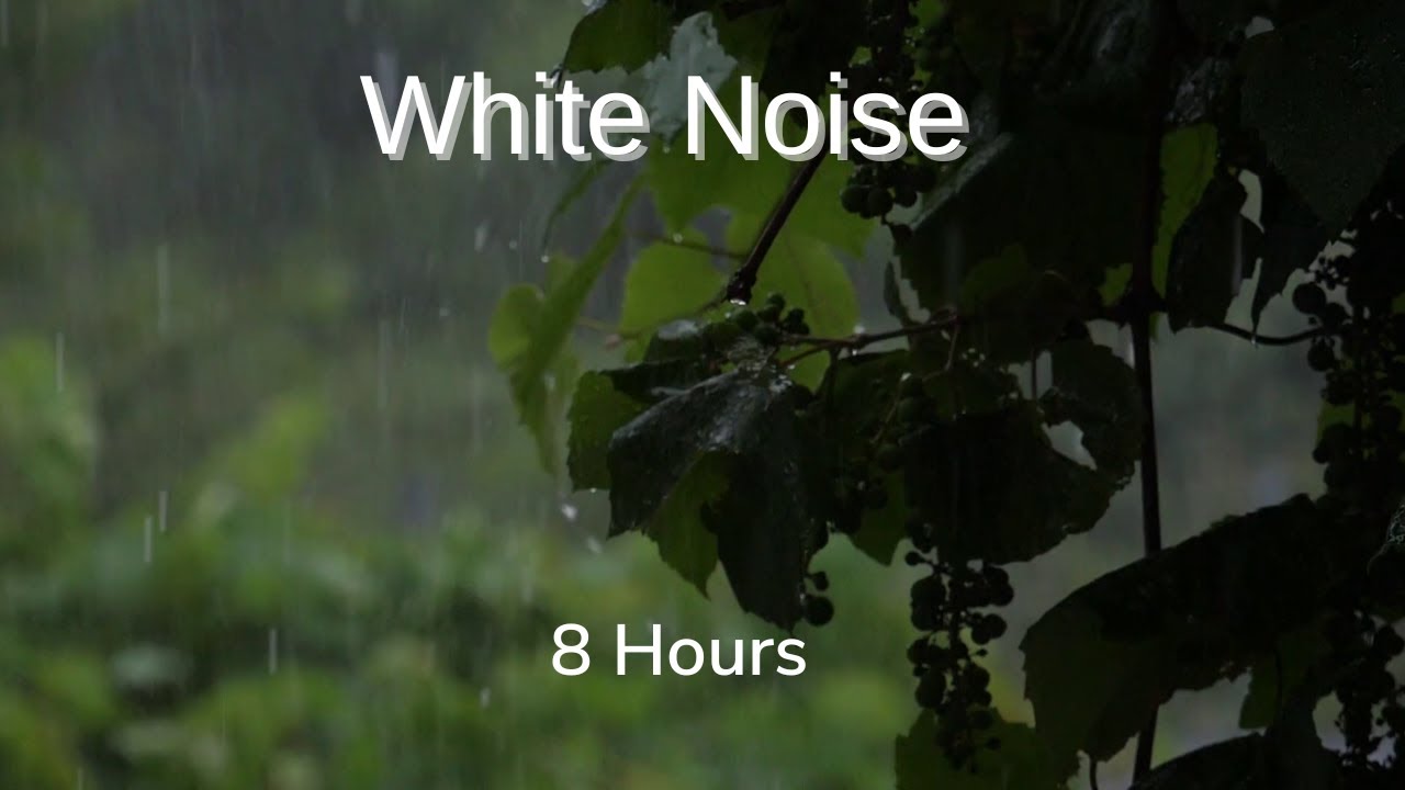 8-Hour White Noise - Rainstorm - Relaxing and Restful Sleep - YouTube