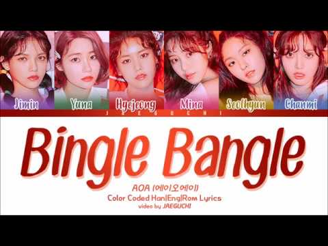 AOA - Bingle Bangle (빙글뱅글) (Color Coded Lyrics Eng/Rom/Han)