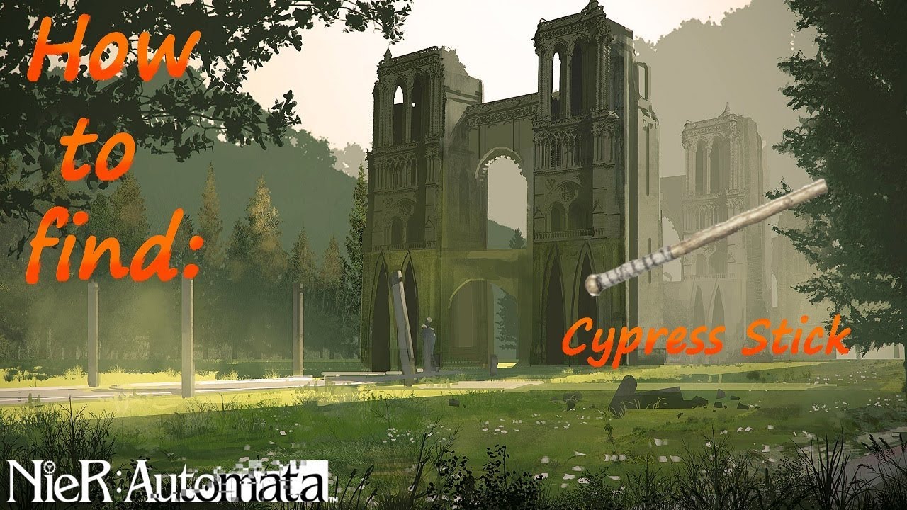 How to find the strongest sword - Cypress stick - NieR Automata - YouTube