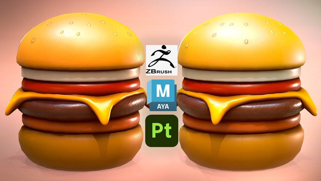Stylized Sandwich in Maya 2025, Zbrush, and Substance 3D Painter - YouTube