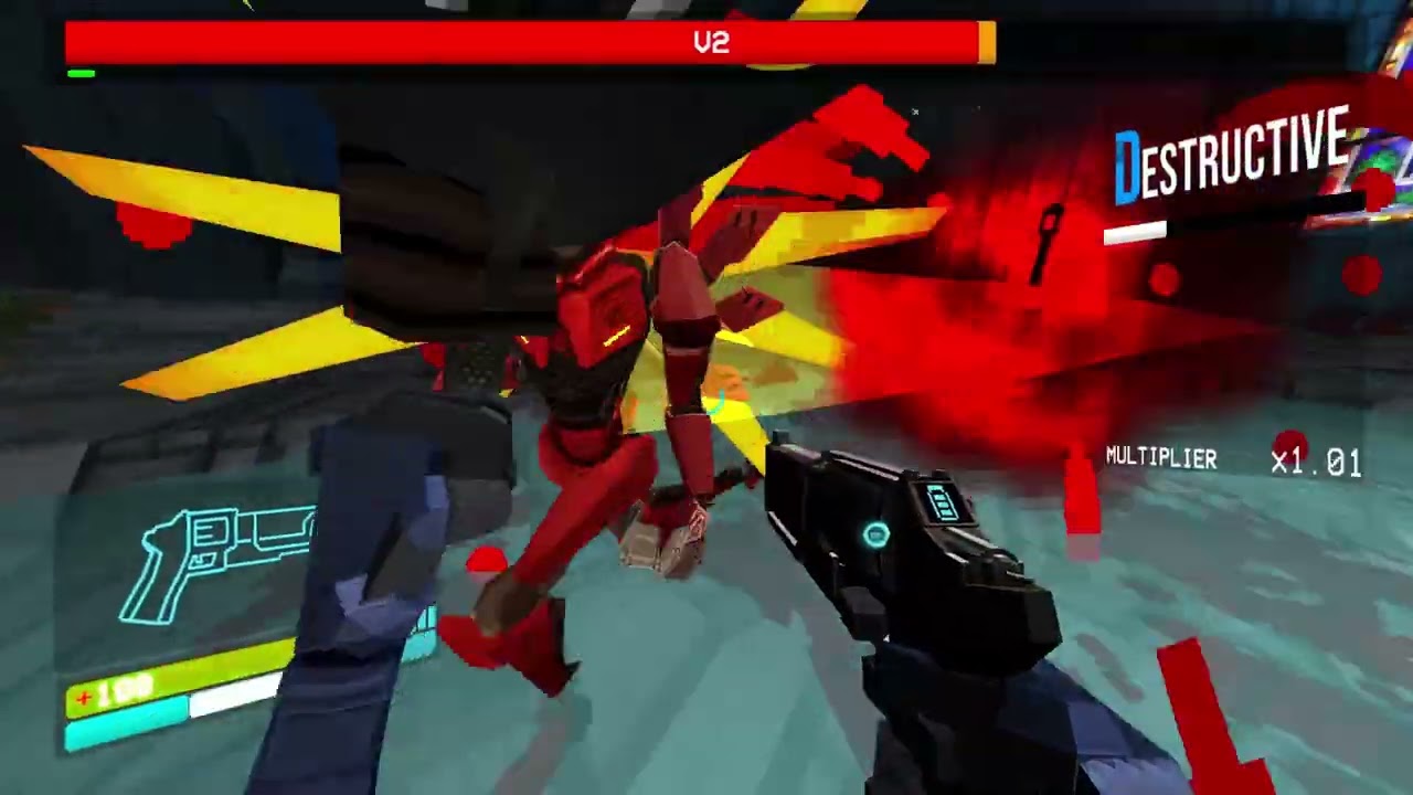 ULTRAKILL: V2 Boss Fight but I don't know how to shoot - YouTube