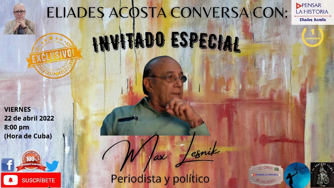 VIERNES CON MAX LESNIK: invitado especial de regreso en Pensar La ...