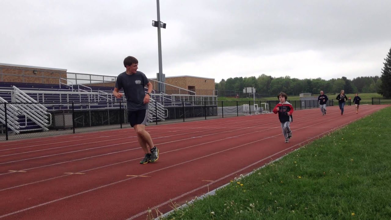 Robby running at the track - YouTube
