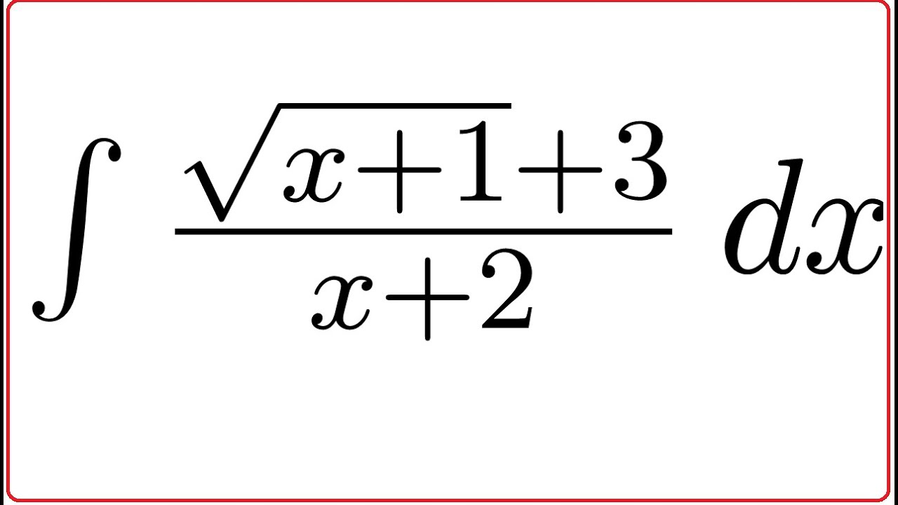integral example - YouTube