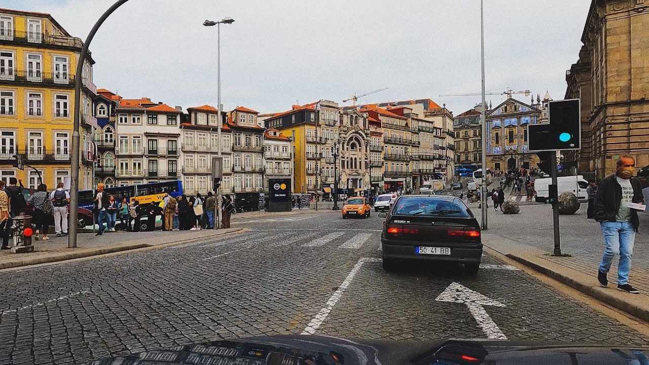 Driving around Porto, Portugal - YouTube