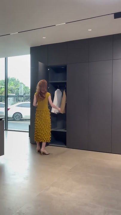 Push to open Blum Hardware for Wardrobe Doors - YouTube