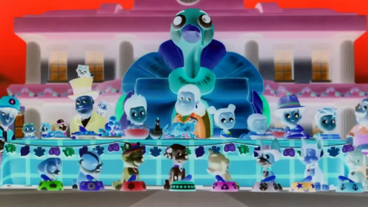 Paw patrol pups save Thanksgiving colorful - YouTube