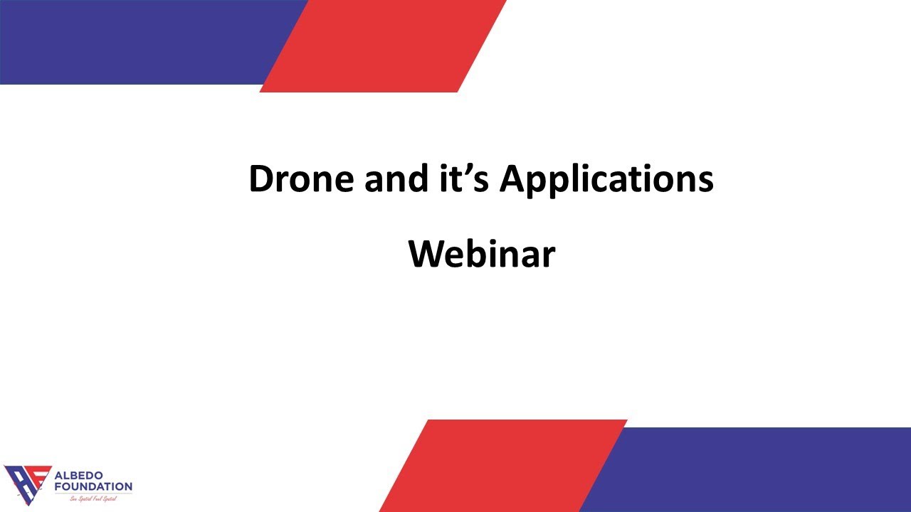 Drone and it's Applications | webinar | Albedo Foundation - YouTube