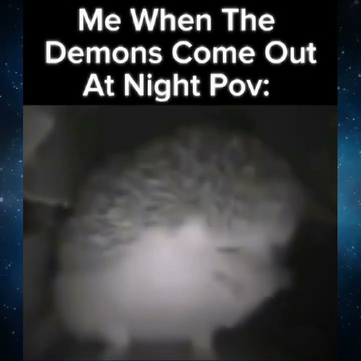 Me When The Demons Come Out At Night Pov: - YouTube