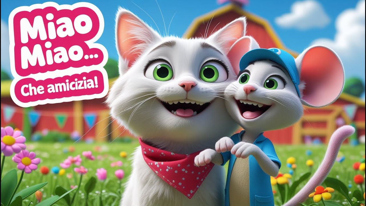 Miao Miao 🐱! La Canzone del Gatto che Sogna un Topolino | Canzoni per ...