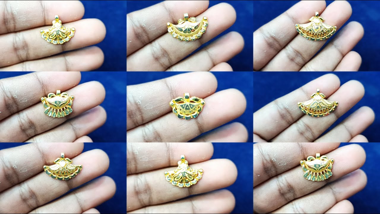 Ligth weigth gold Jitiya locket design with price - YouTube