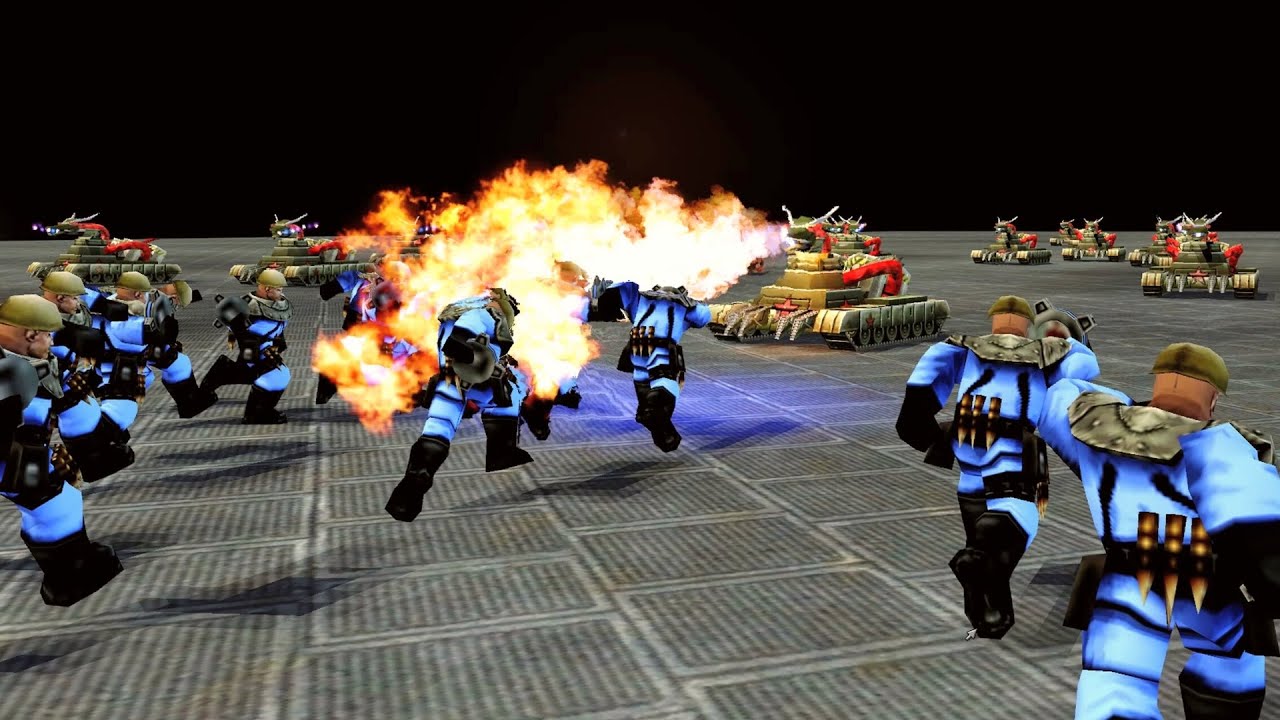 600 Flak Trooper with magnetic mine VS 40 Dragon Tank - YouTube