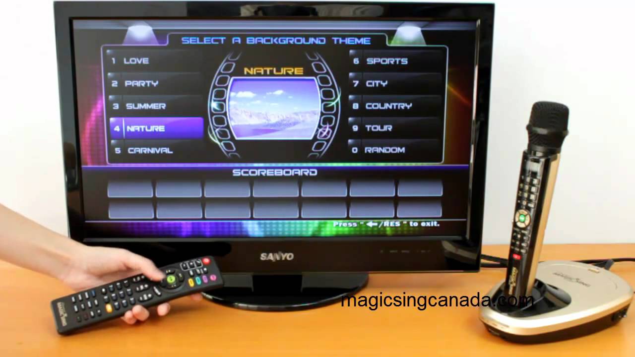 Changing Built in Background Theme on Magic Sing ET19KV - YouTube