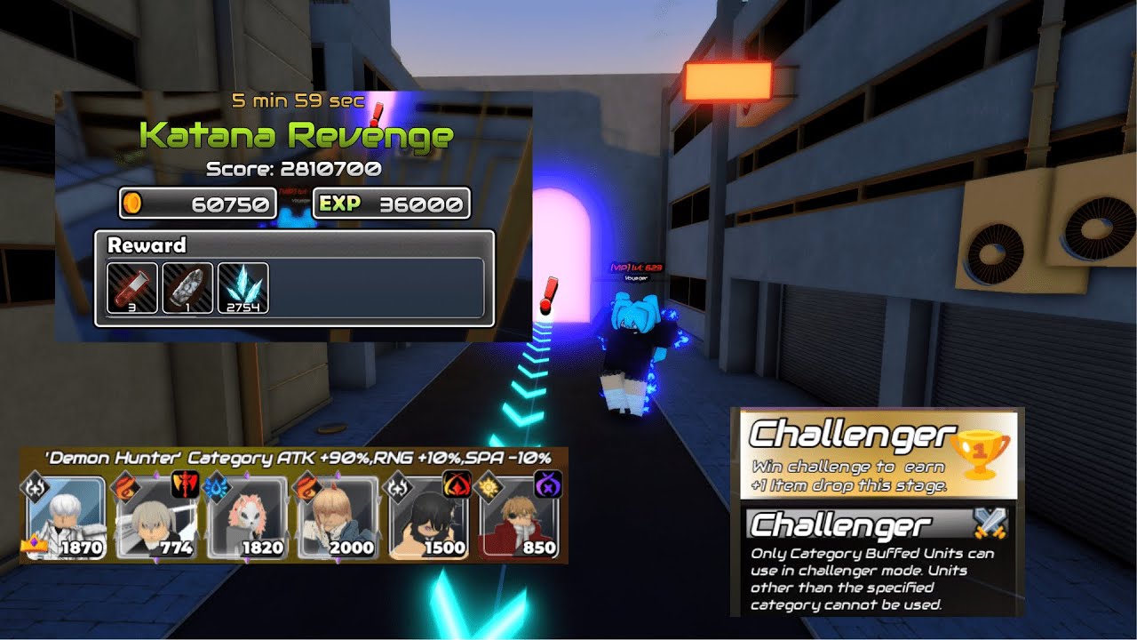 Katana Revenge - Challenger mode / Anime World Tower defense - YouTube