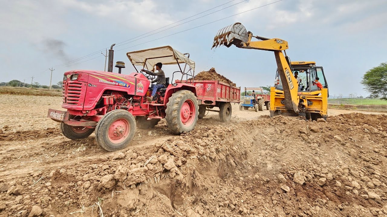 JCB 3dx Fully Loading Black Coal Tractor | For Making Brick | Jcb ...