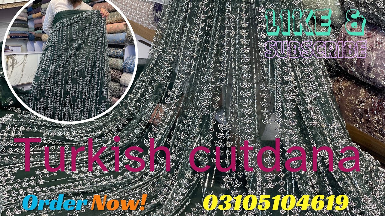 Turkesh cutdana all warrty and shofan organza khadi nat Rawl silk # ...