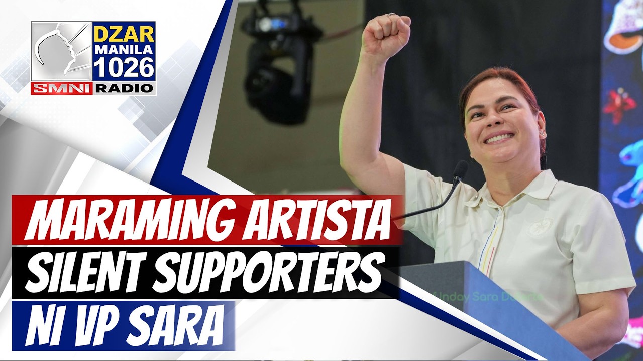 #SMNIRadioNB: VP Sara Duterte, maraming ‘silent supporters’ na artista ...