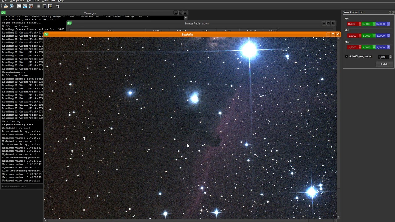Demonstration: Astronomical Image Registration and Stacking with ...