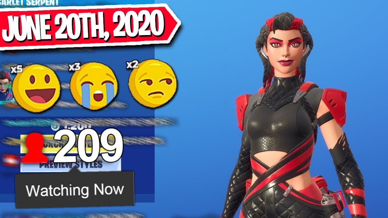 *NEW* SCARLET SERPENT & SWAMP STOMPER! Viewers React To Fortnite Item ...