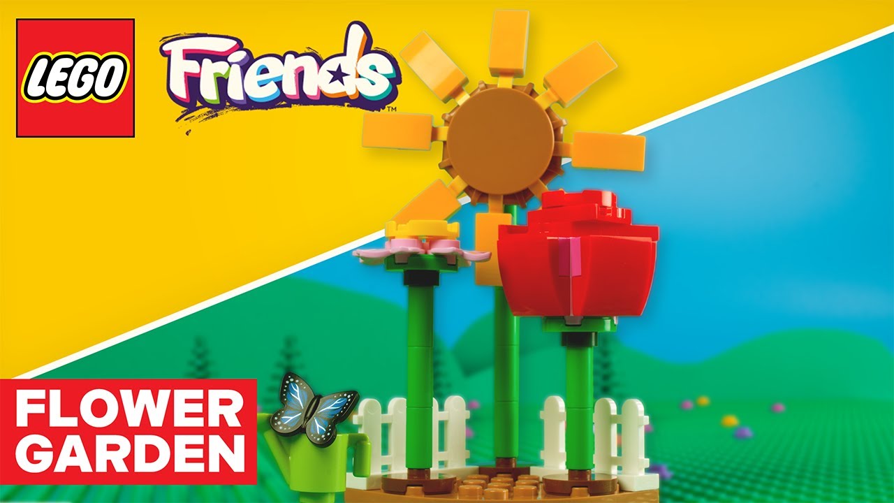 30659 LEGO FRIENDS FLOWER GARDEN // Stop Motion Speed Build - YouTube