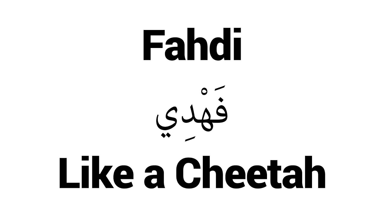 How to Pronounce Fahdi! - Middle Eastern Names - YouTube