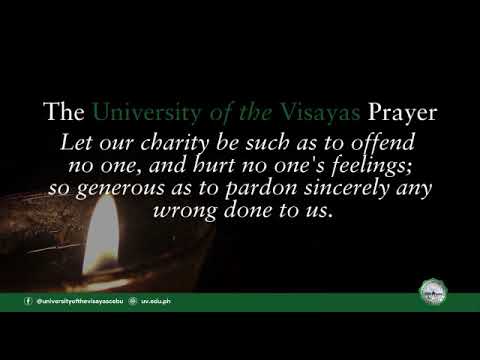 University Prayer (2020 Version) | University of the Visayas - YouTube