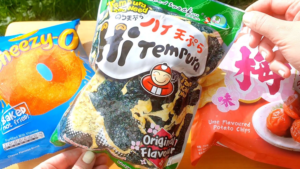 Seaweed Snack from Thai Supermarket - HI Tempura ! - YouTube