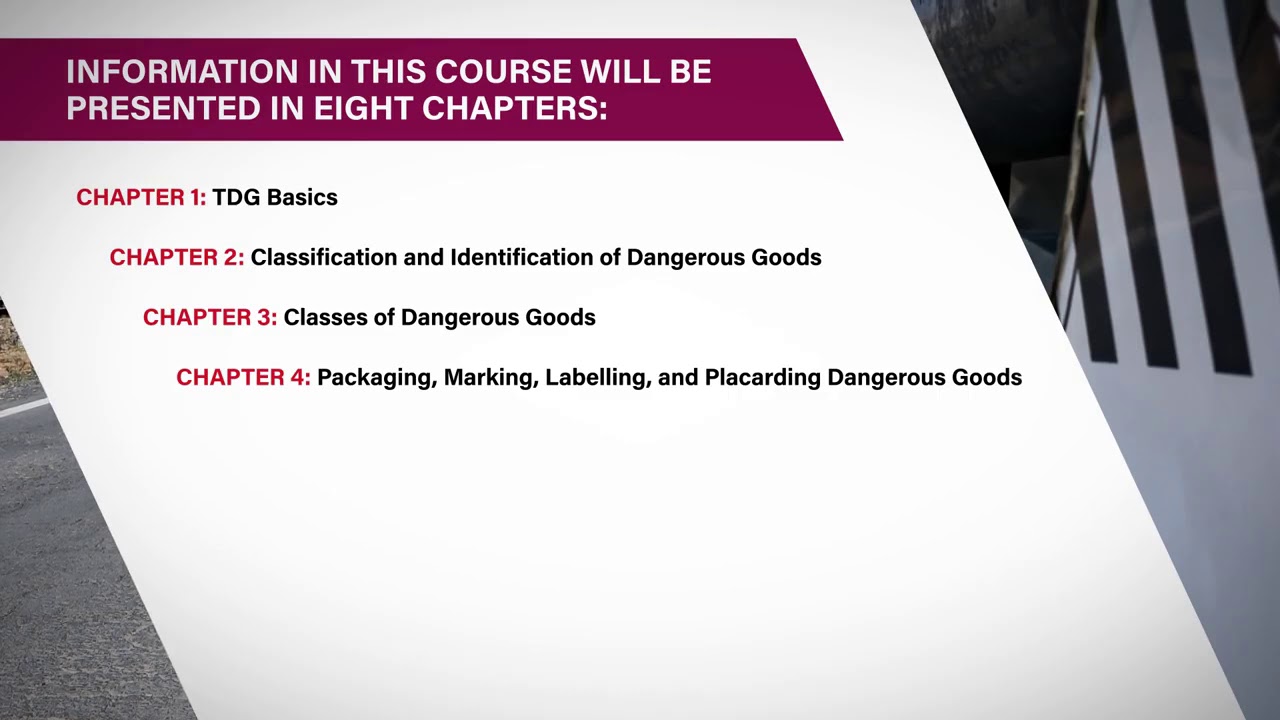 TDG - Transportation of Dangerous Goods Canada: Course Preview - YouTube