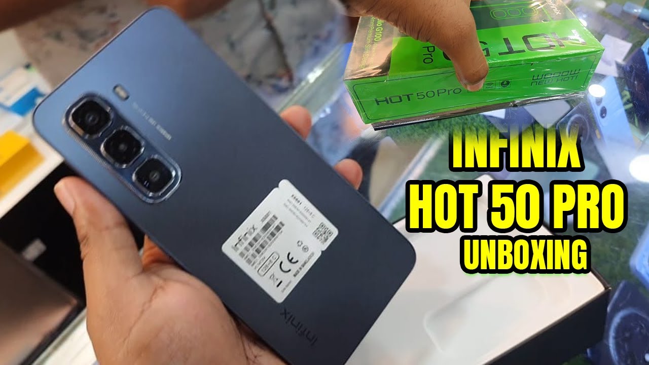 Infinix Hot 50 Pro Black Color Unboxing Review With Camera Test ASRM ...