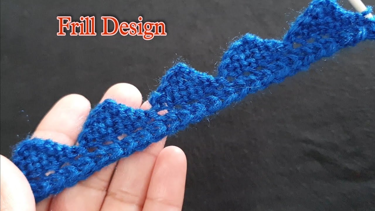 Knitting Frill Design/Scalloped Border Design/Scalloped Lace Edges ...