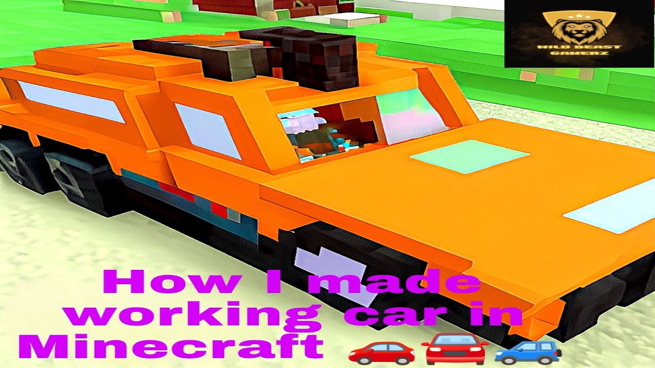 How i made Working Car in Minecraft?, Minecraft में वर्किंग कार कैसे ...
