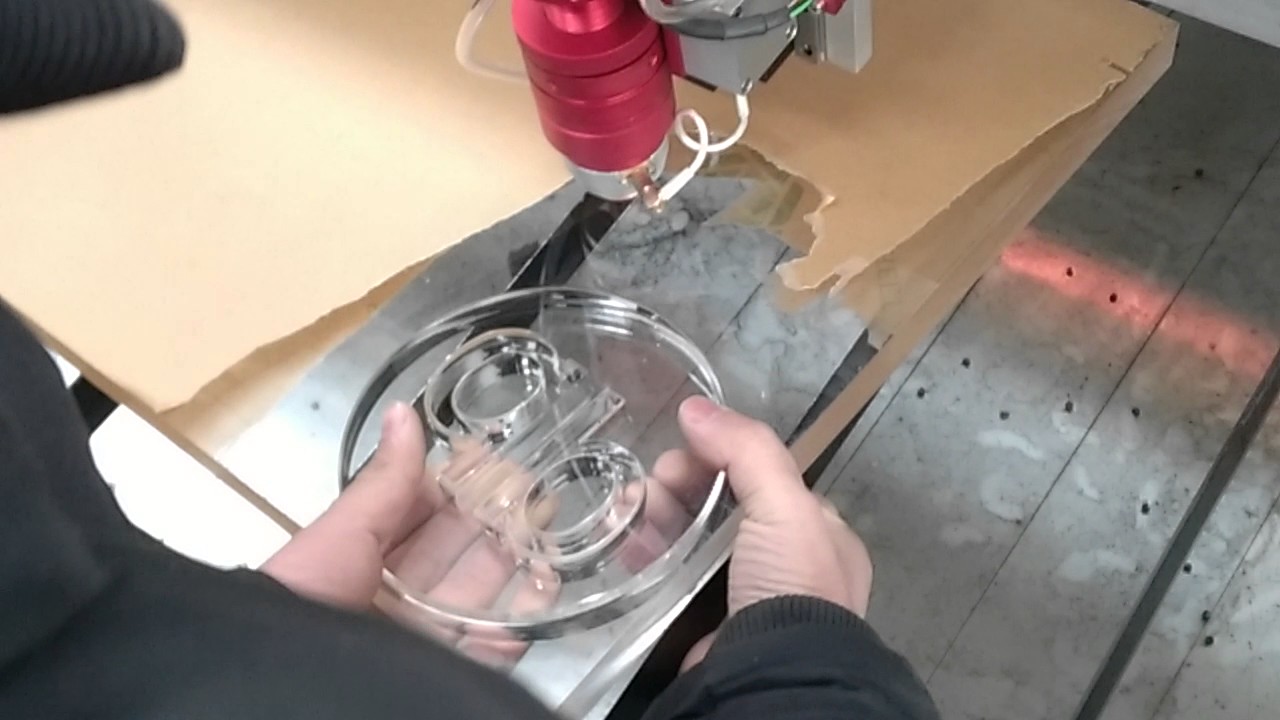 Cutting Thick Acrylic by Fine CNC Laser Cutting Machine - YouTube