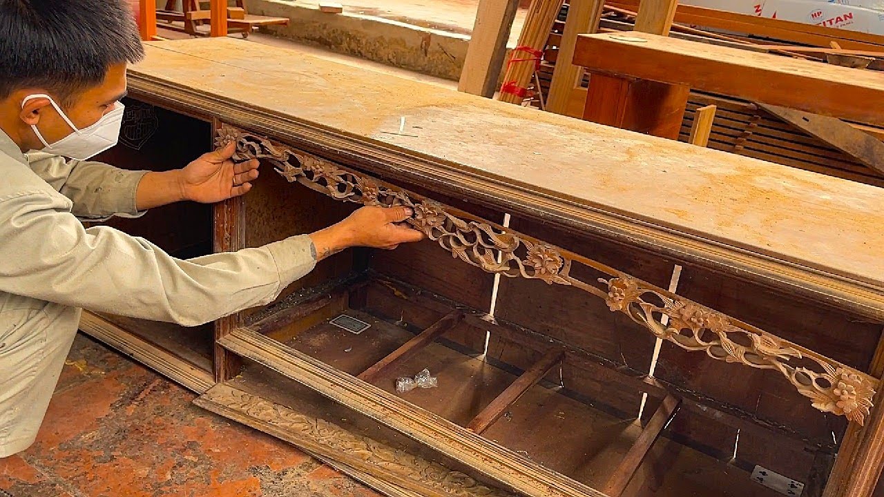 DQ Woodworking/ Amazing Restoration Inside An Old Cabinet, Amazing ...