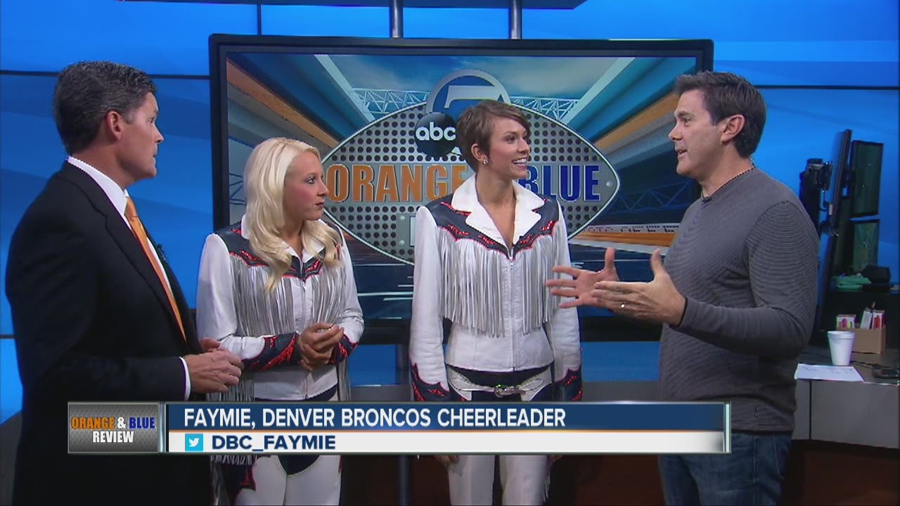 Denver Broncos Cheerleaders Sam & Faymie talk about the Cheer for the ...