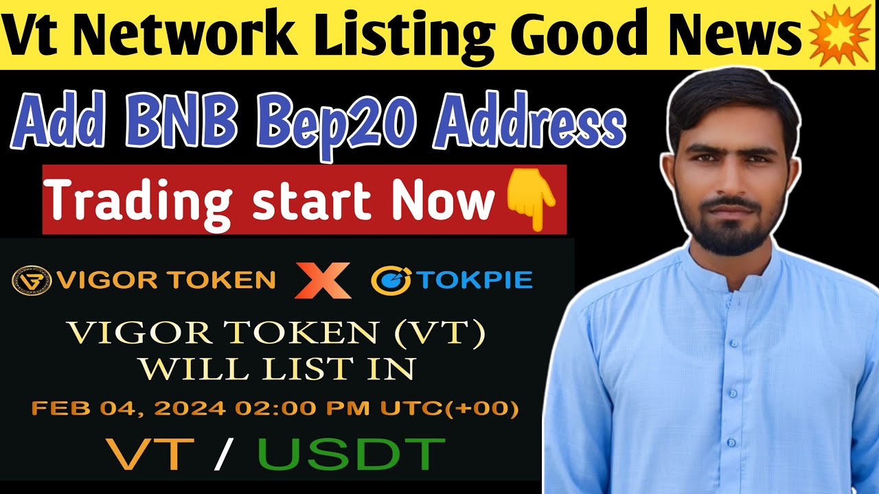 Vt Network To Trust Wallet Withdrawal 🔥|| Vigor Token Listed On Tokpie ...