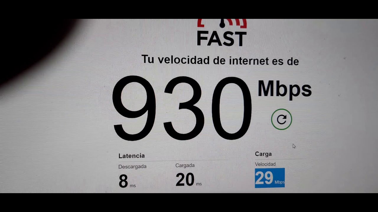 Probando telecentro 1000 Megas en Hurlingham, Buenos aires, Argentina ...