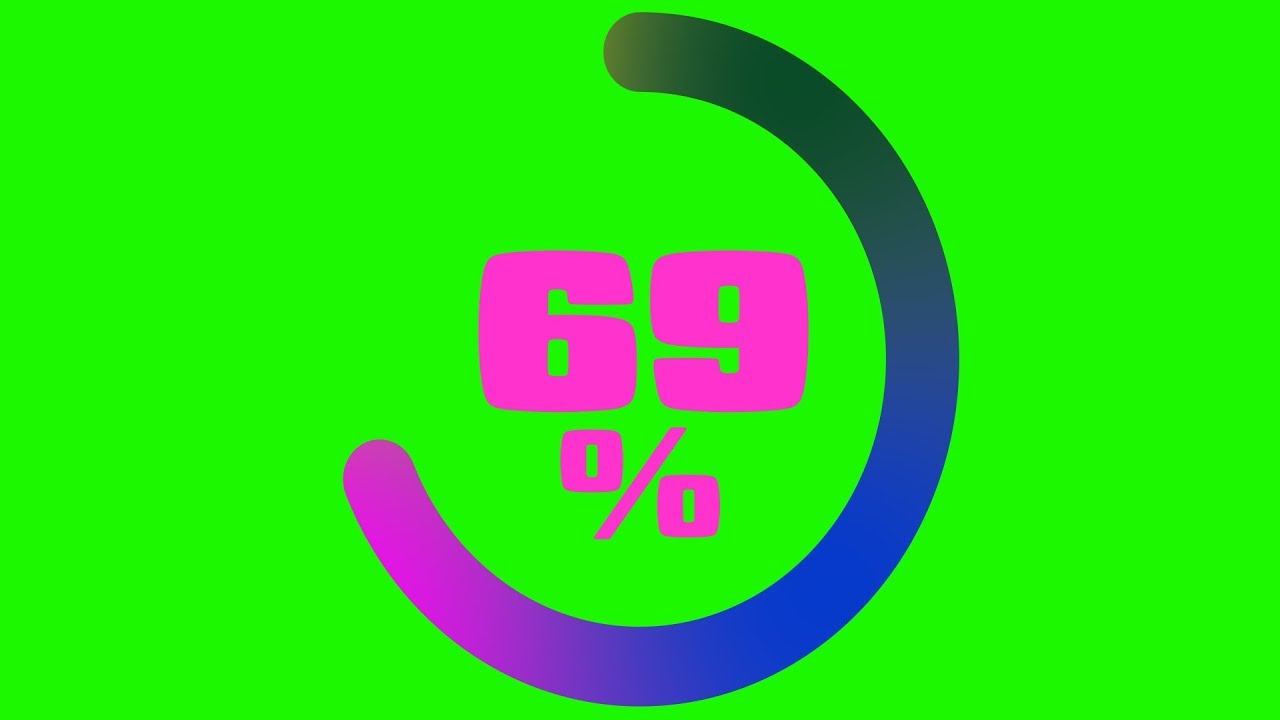 4K Free Circle Loading Animation in Multiple Colors on Green Screen ...