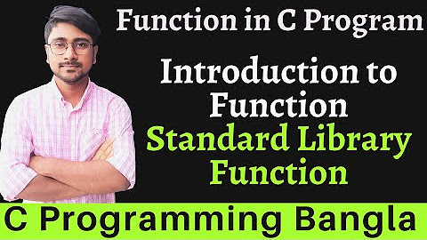 Function in C Programming Bangla Tutorial - YouTube