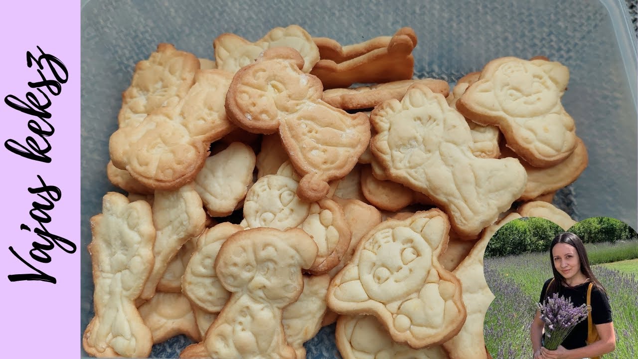 Vajas keksz | Egyszerű keksz recept - YouTube