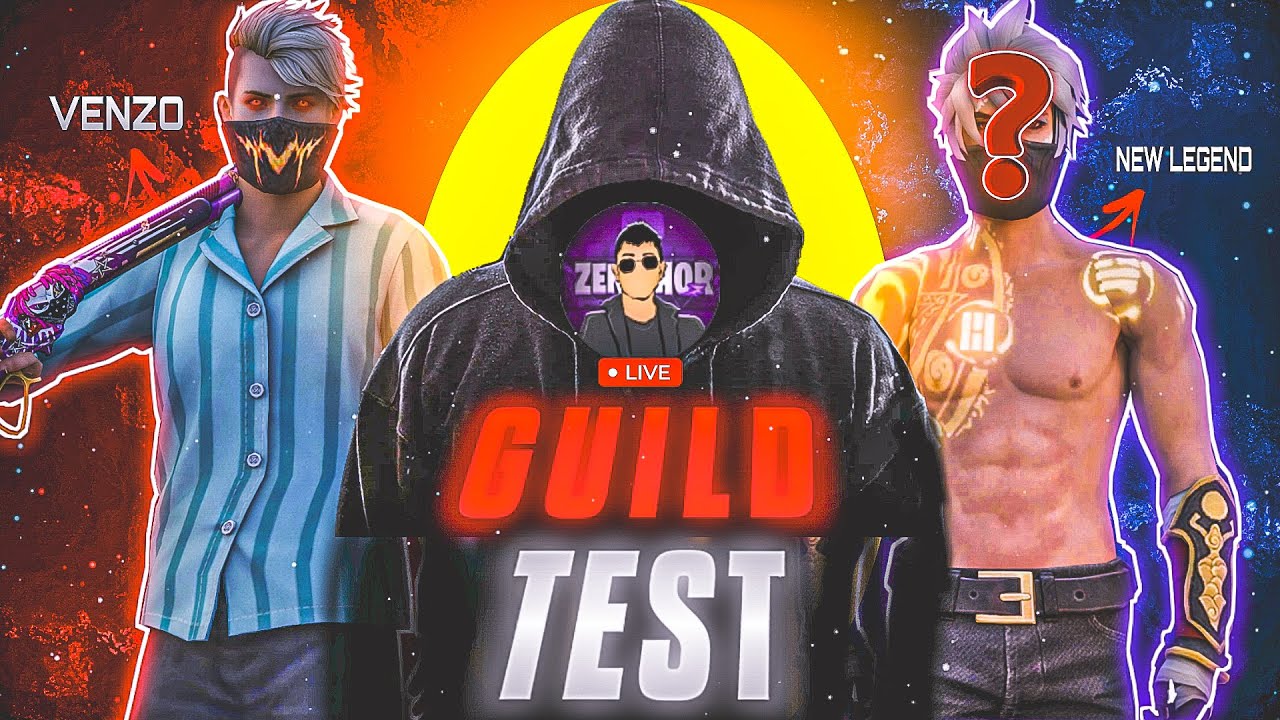 FF LIVE GUILD TEST 1 VS 2 | FREE FIRE LIVE GUILD TEST | LIVE GUILD ...